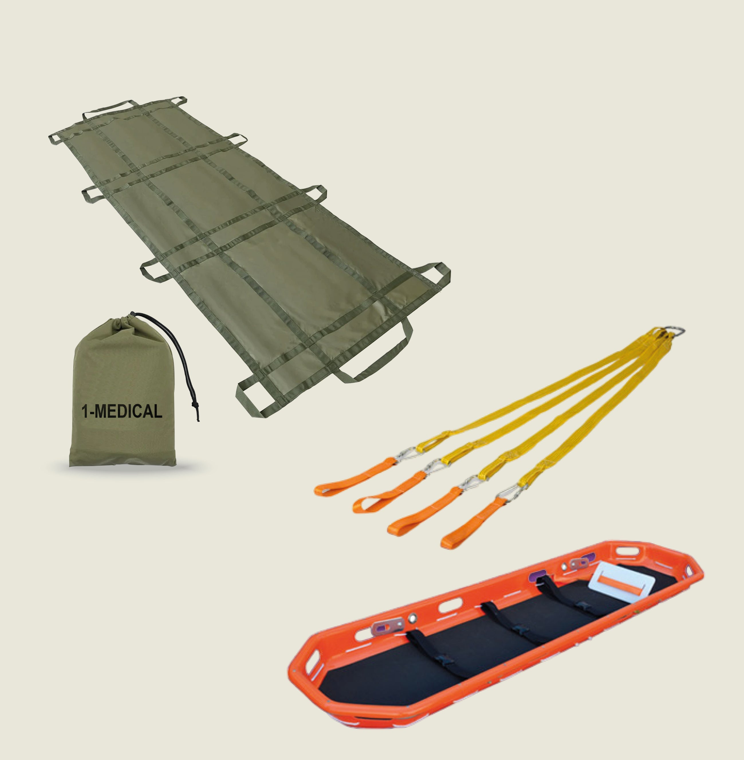 Brancards d'urgence et civières de secours en vente chez 1-Medical
